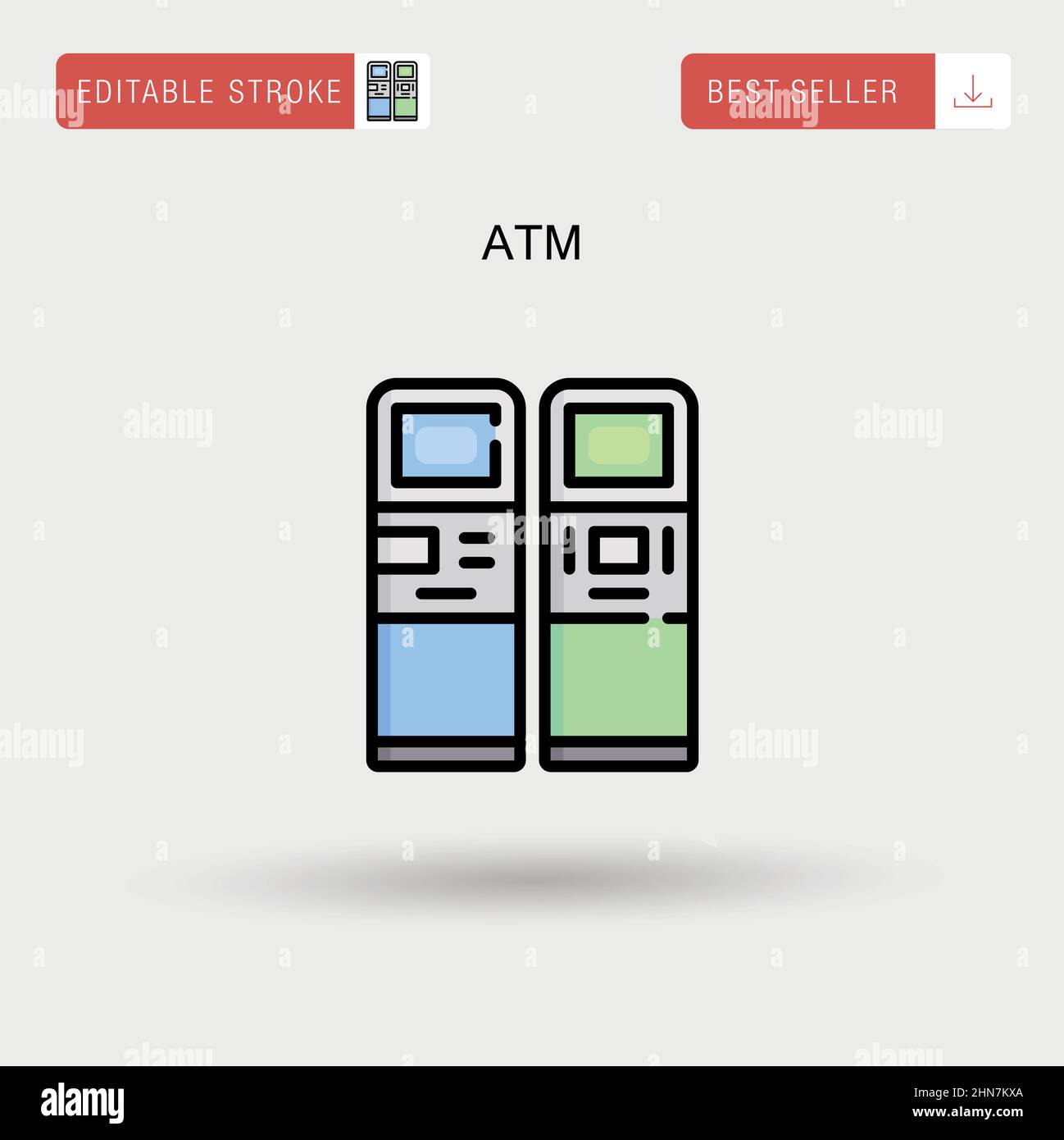 Atm Simple vector icon Stock Vector Image & Art - Alamy