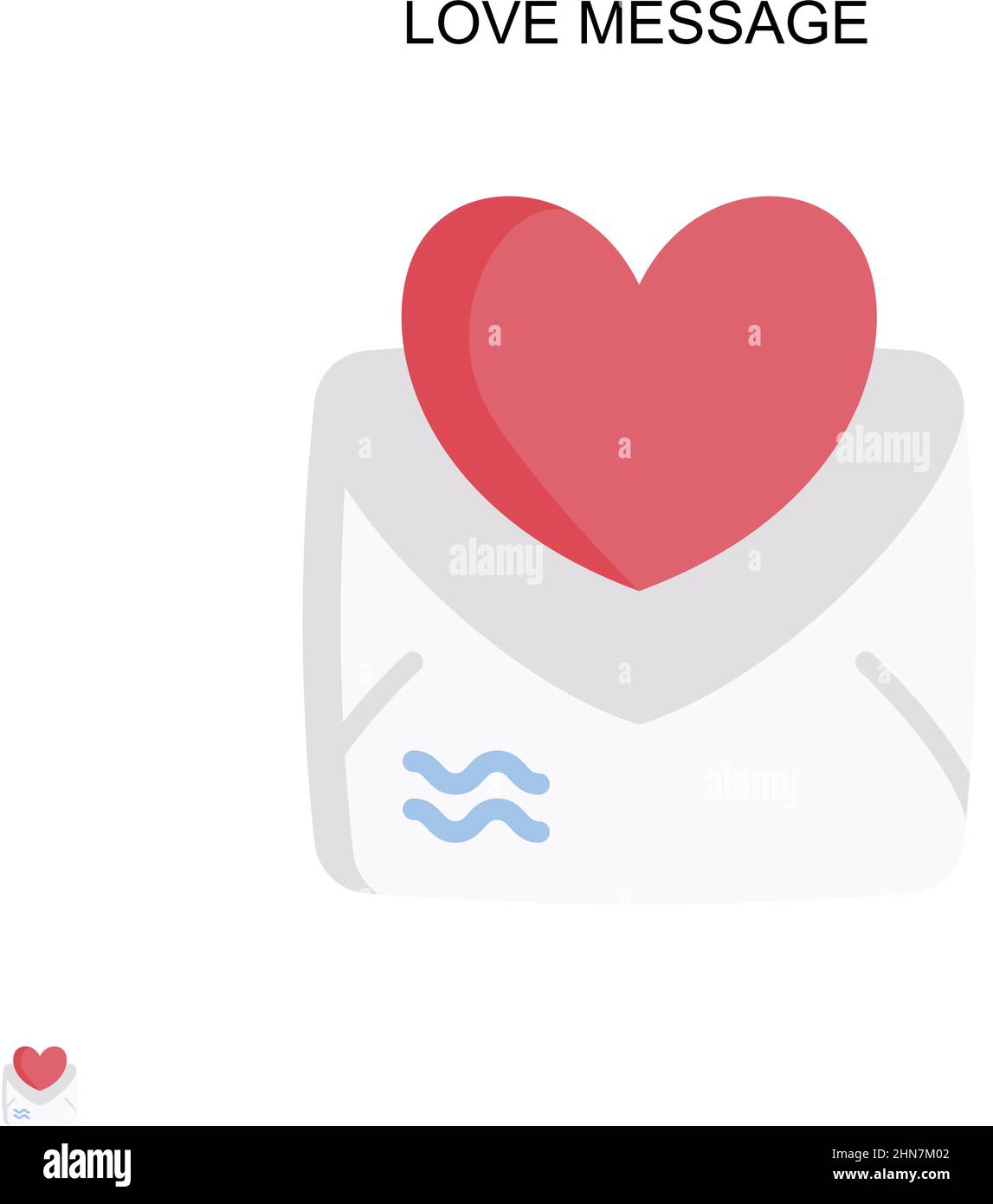 Love message icon hi-res stock photography and images - Alamy