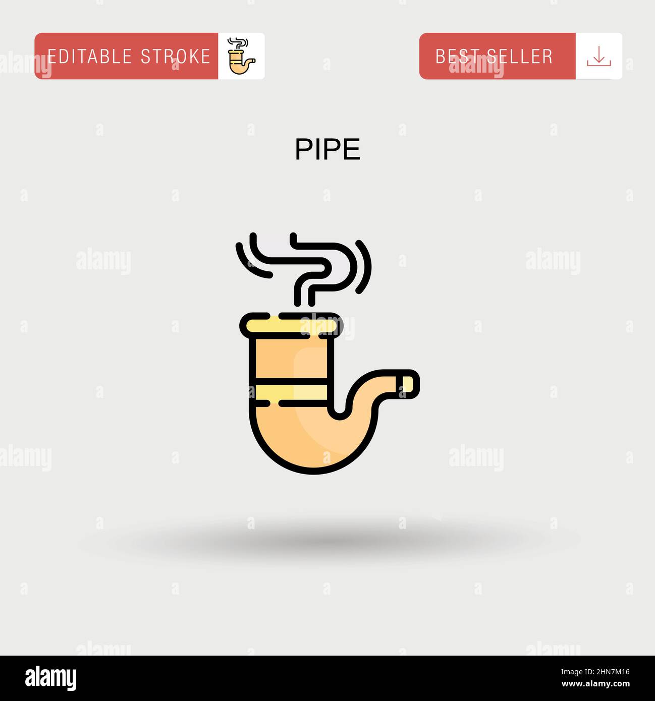 Pipe Simple vector icon Stock Vector Image & Art - Alamy