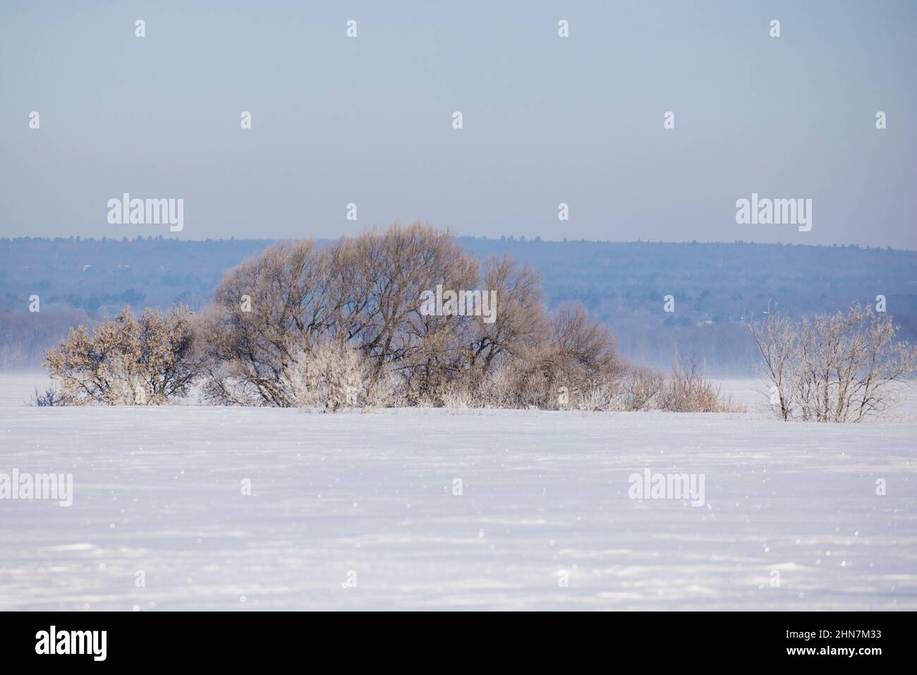 Canadian winter landscape Stock Photo - Alamy