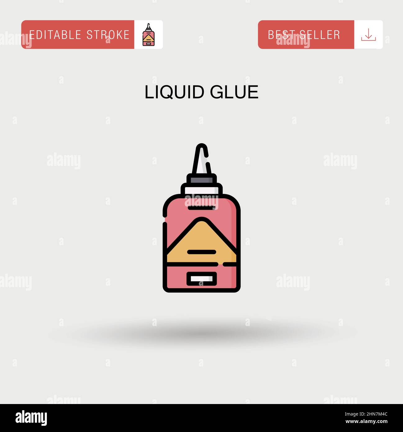 Liquid glue Simple vector icon Stock Vector Image & Art - Alamy