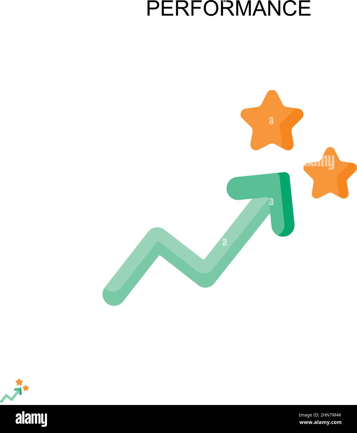 Performance Simple vector icon. Illustration symbol design template for ...