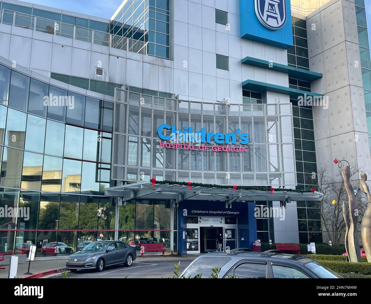 Augusta, Ga USA - 12 13 21: Childrens Hospital of Georgia entrance ...