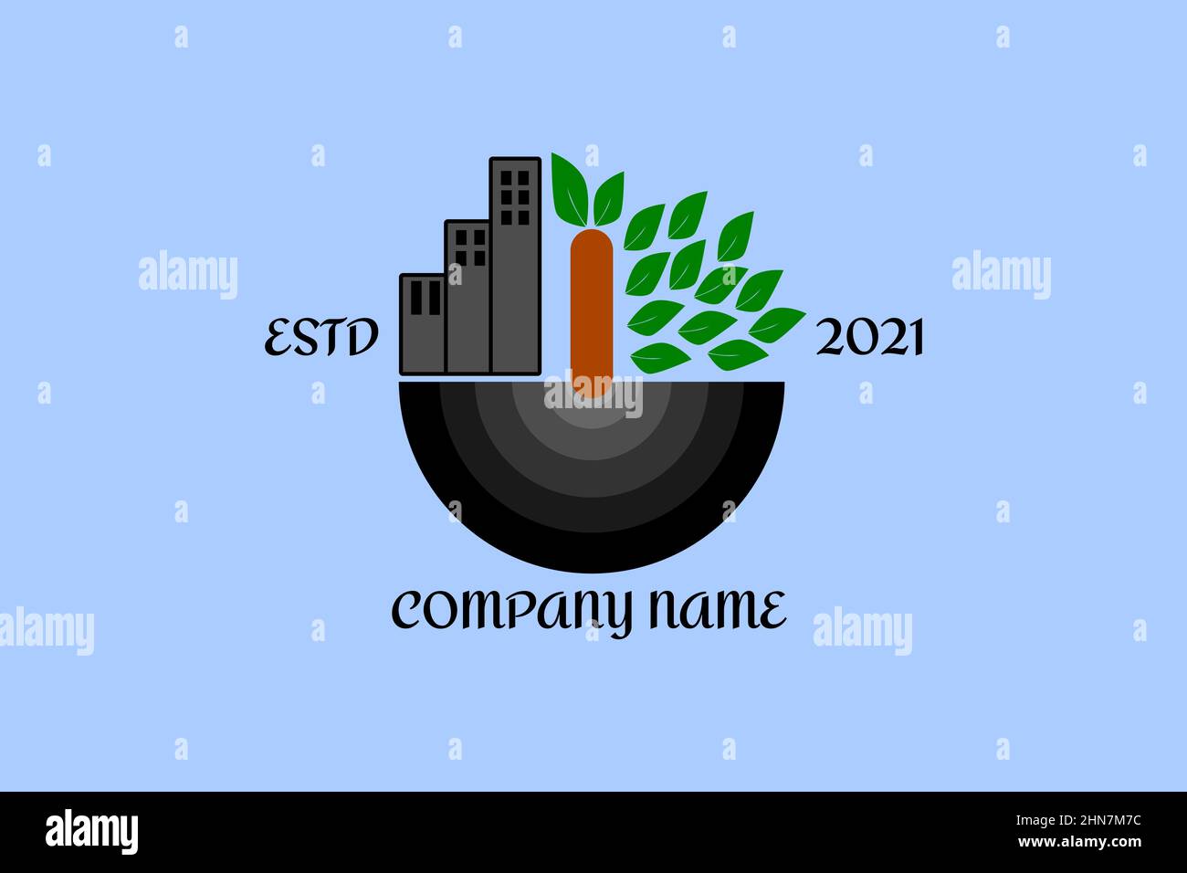 Simple leaf City Logo. Suitable for your business in the field of ...