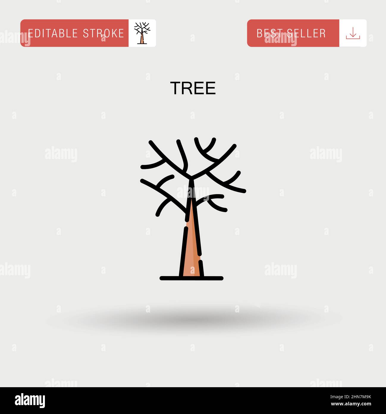 Tree Simple vector icon Stock Vector Image & Art - Alamy