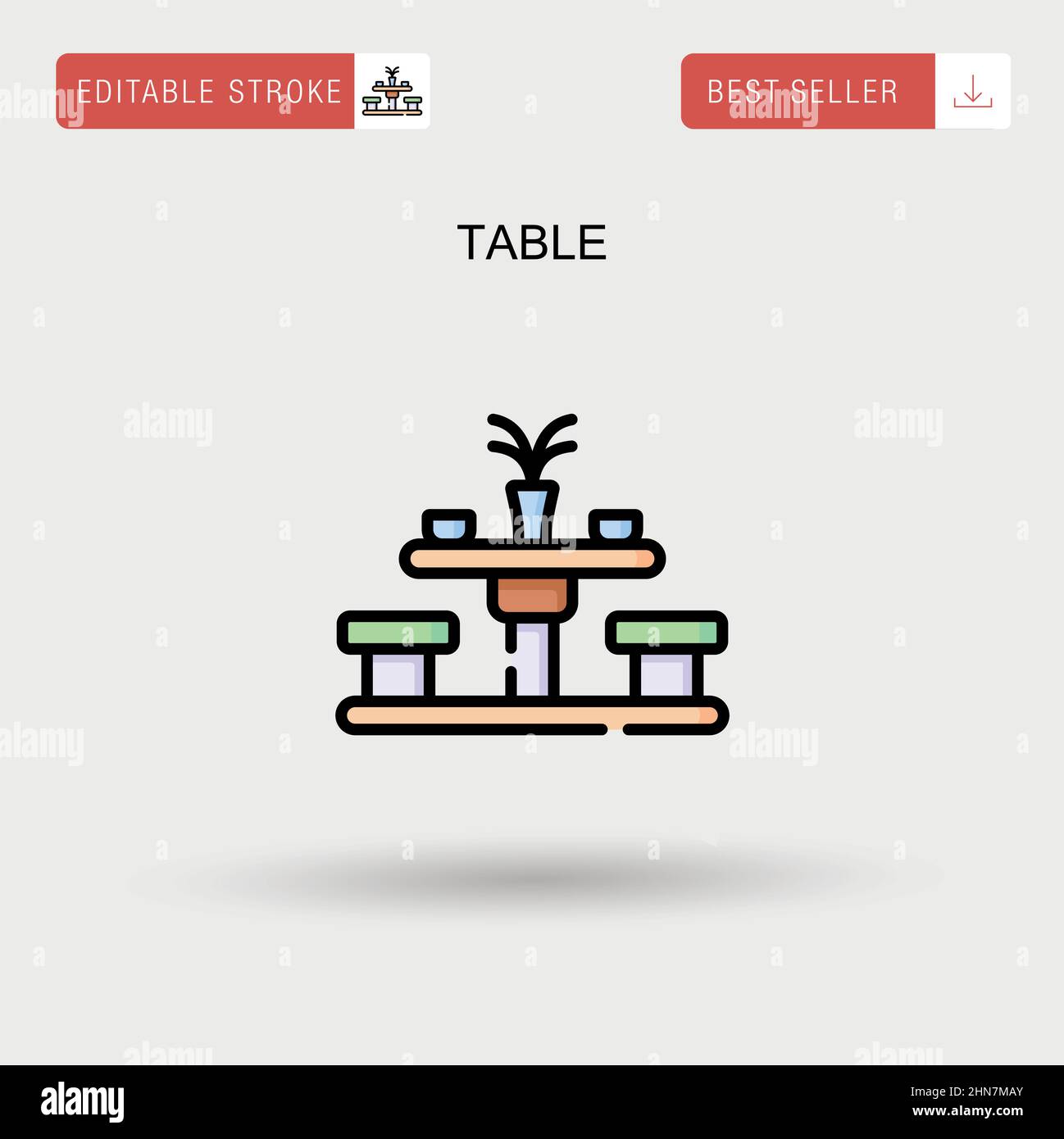 Rustic table space background kitchen Stock Vector Images - Alamy