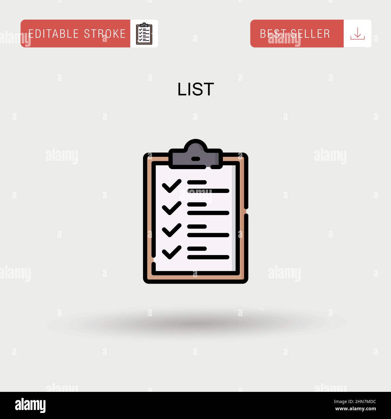 Note list icon cartoon Stock Vector Images - Alamy