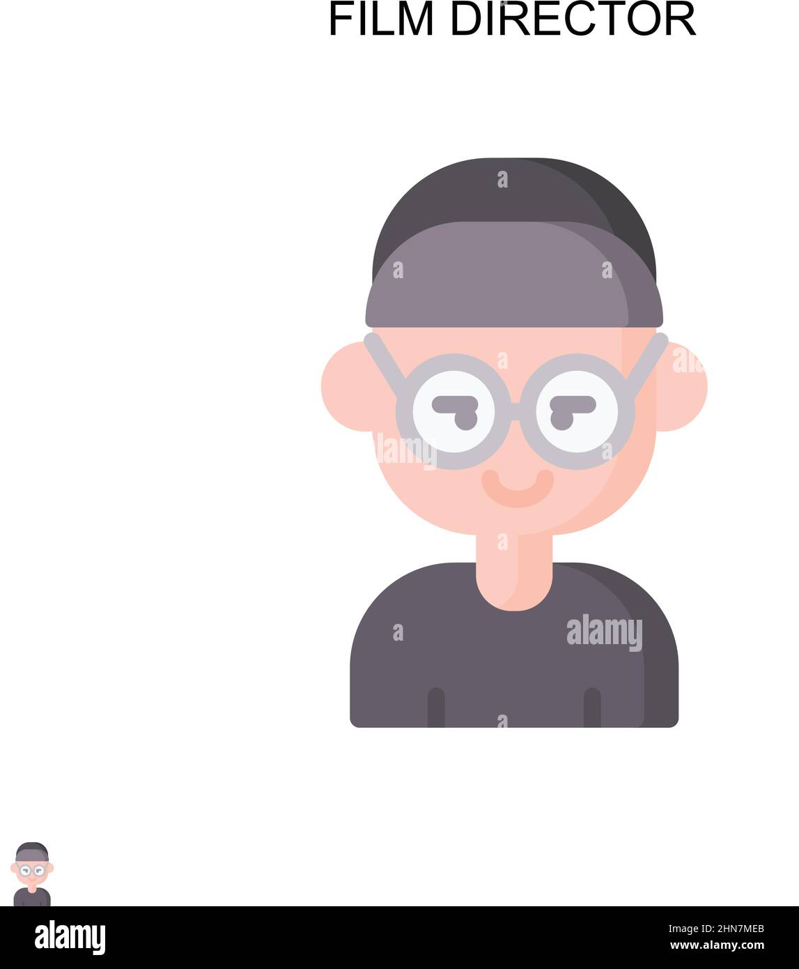 Film director Simple vector icon. Illustration symbol design template ...