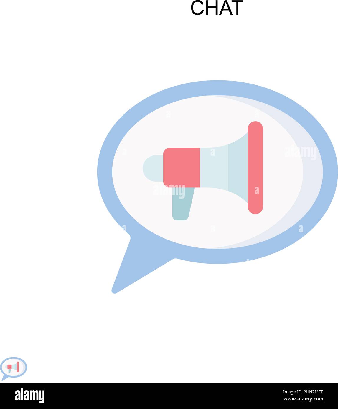 Chat Simple vector icon. Illustration symbol design template for web ...