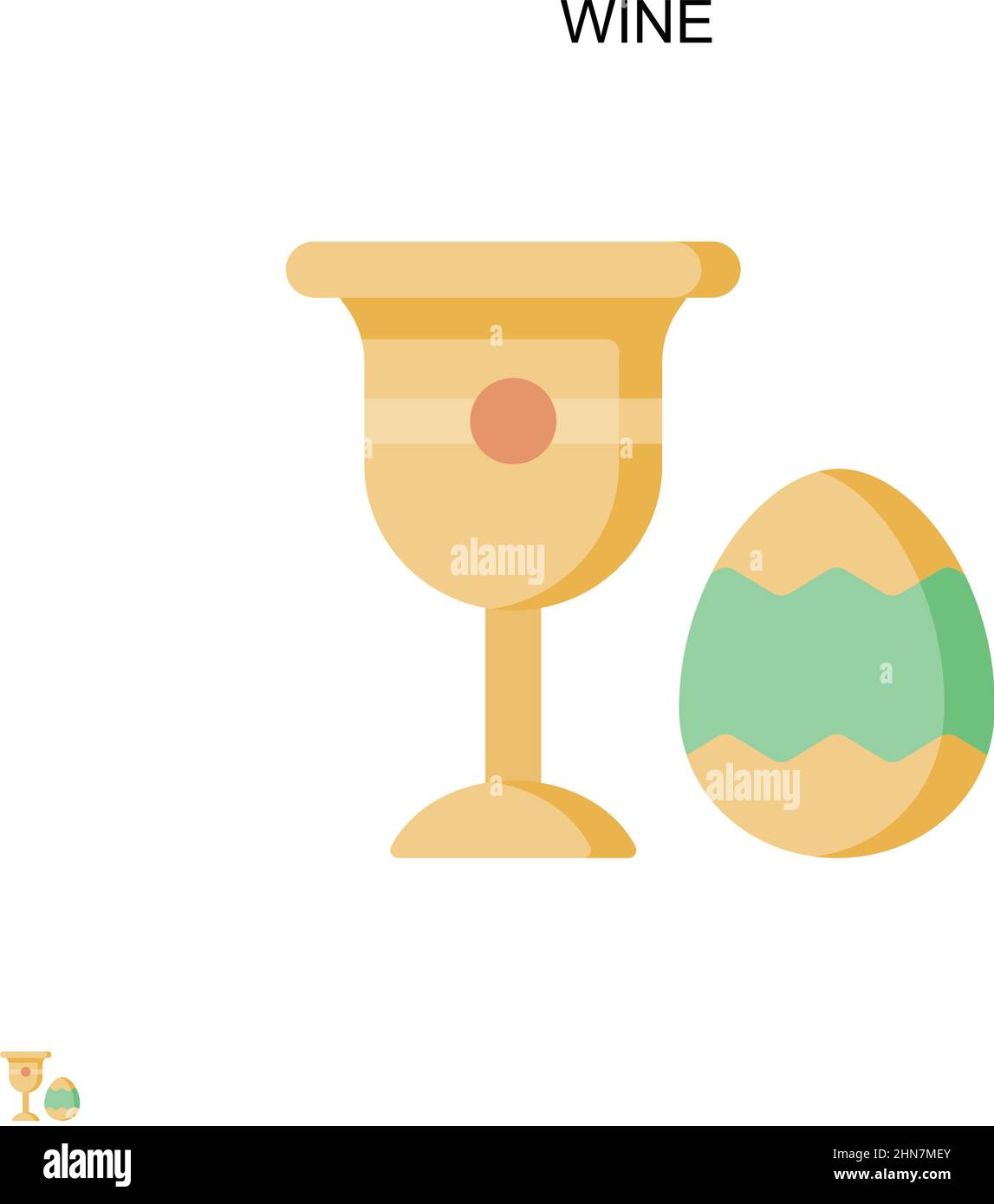 Wine Simple vector icon. Illustration symbol design template for web ...