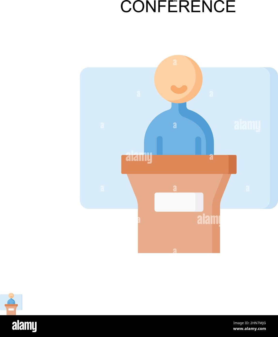 Conference speech screen Stock Vector Images - Alamy