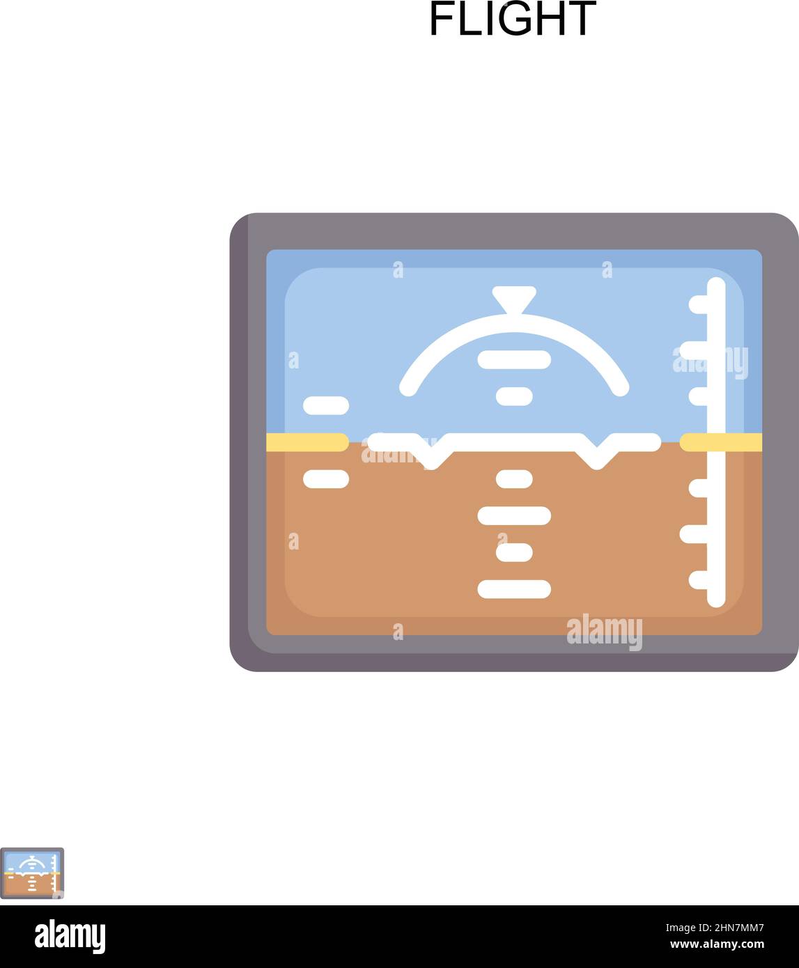 Flight Simple vector icon. Illustration symbol design template for web ...