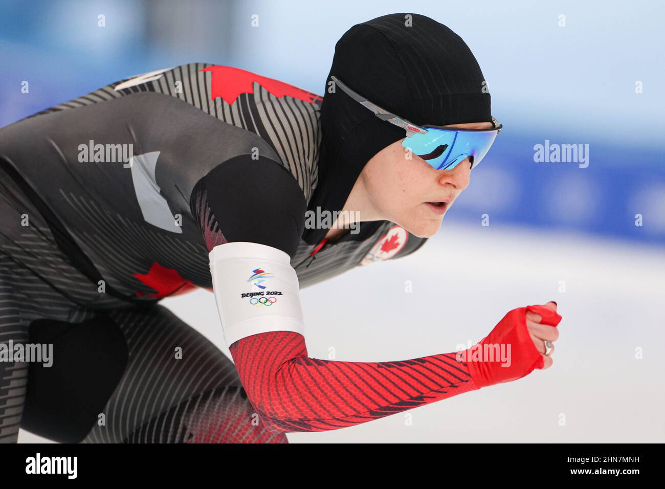 Beijing, China. 13th Feb, 2022. Heather McLean (CAN) Speed Skating ...