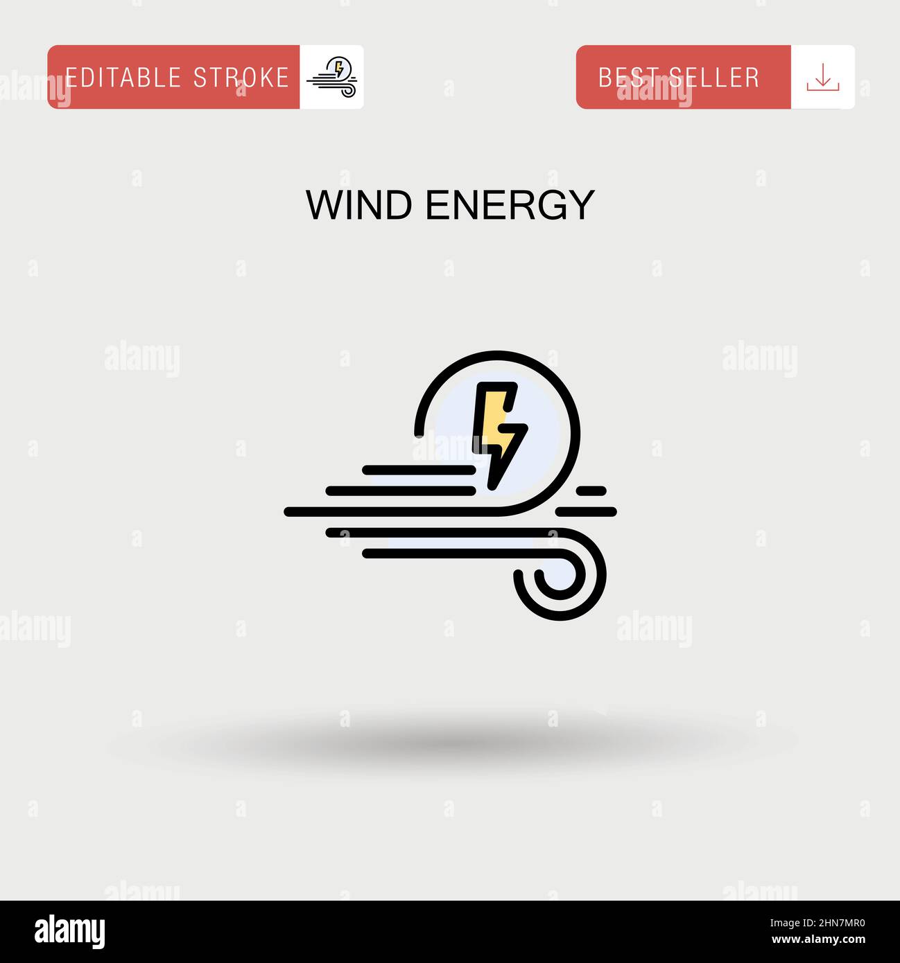 Wind energy Simple vector icon Stock Vector Image & Art - Alamy