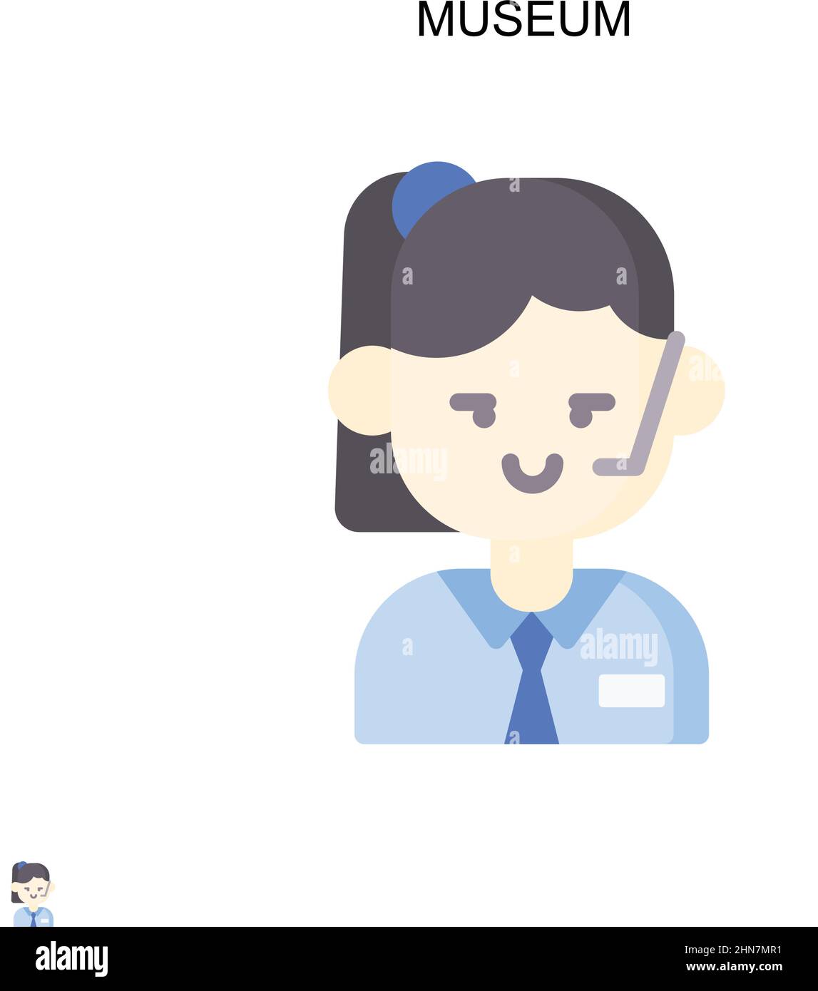 Museum Simple vector icon. Illustration symbol design template for web ...