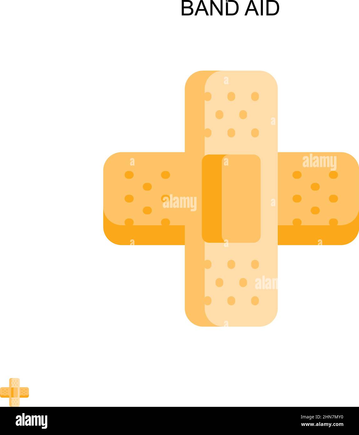 Band aid Simple vector icon. Illustration symbol design template for ...