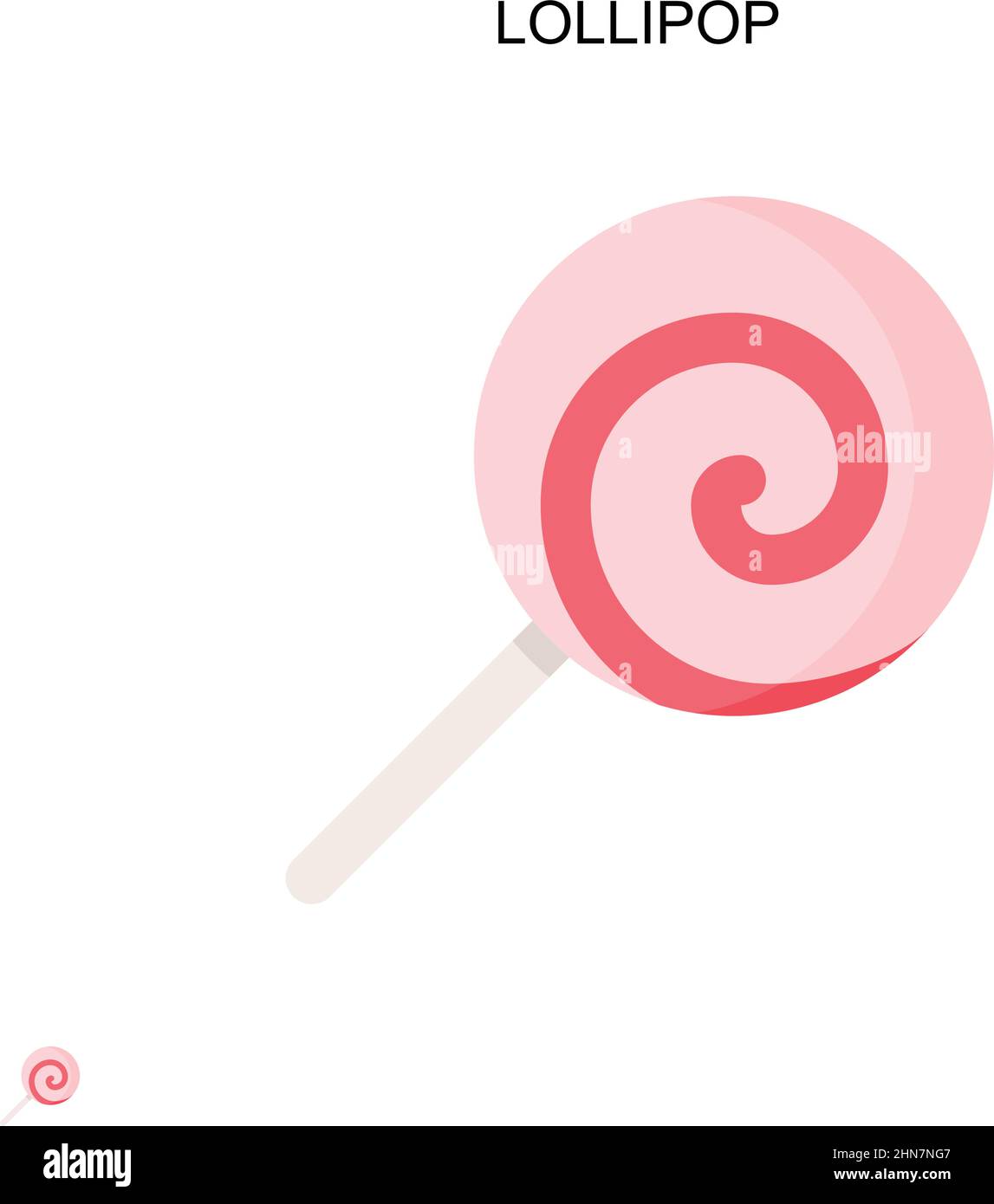 Lollipop Simple vector icon. Illustration symbol design template for ...