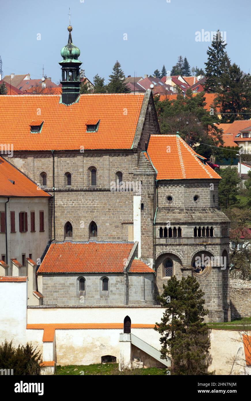 gothic and renaissance Basilica Saint Procopius in Trebic monastery ...