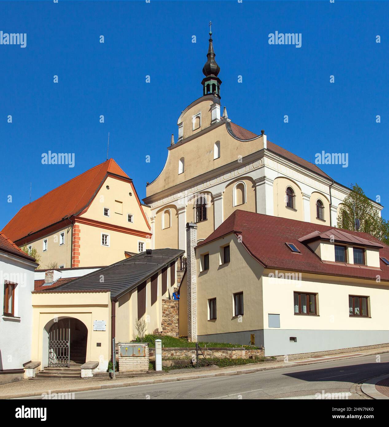 Monastery Dacice, Bohemian and Moravian Highlands, Czech Republic Stock ...