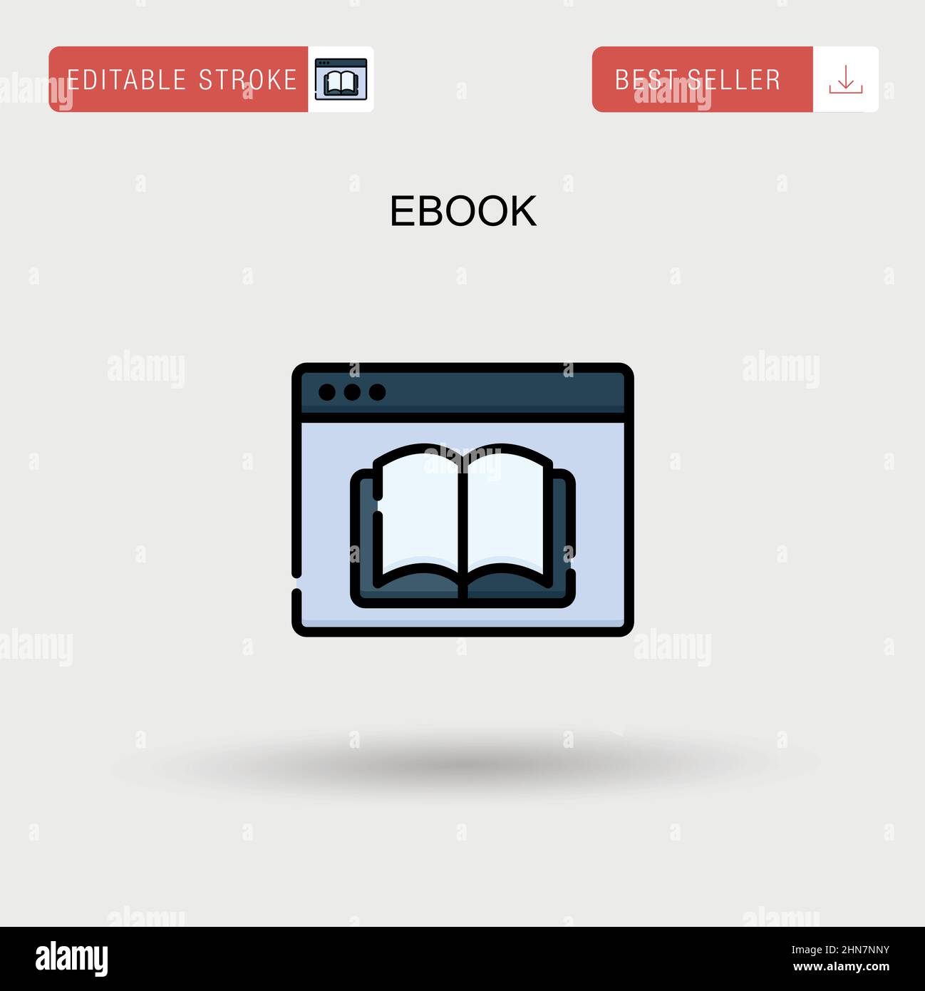 Ebook Simple vector icon Stock Vector Image & Art - Alamy