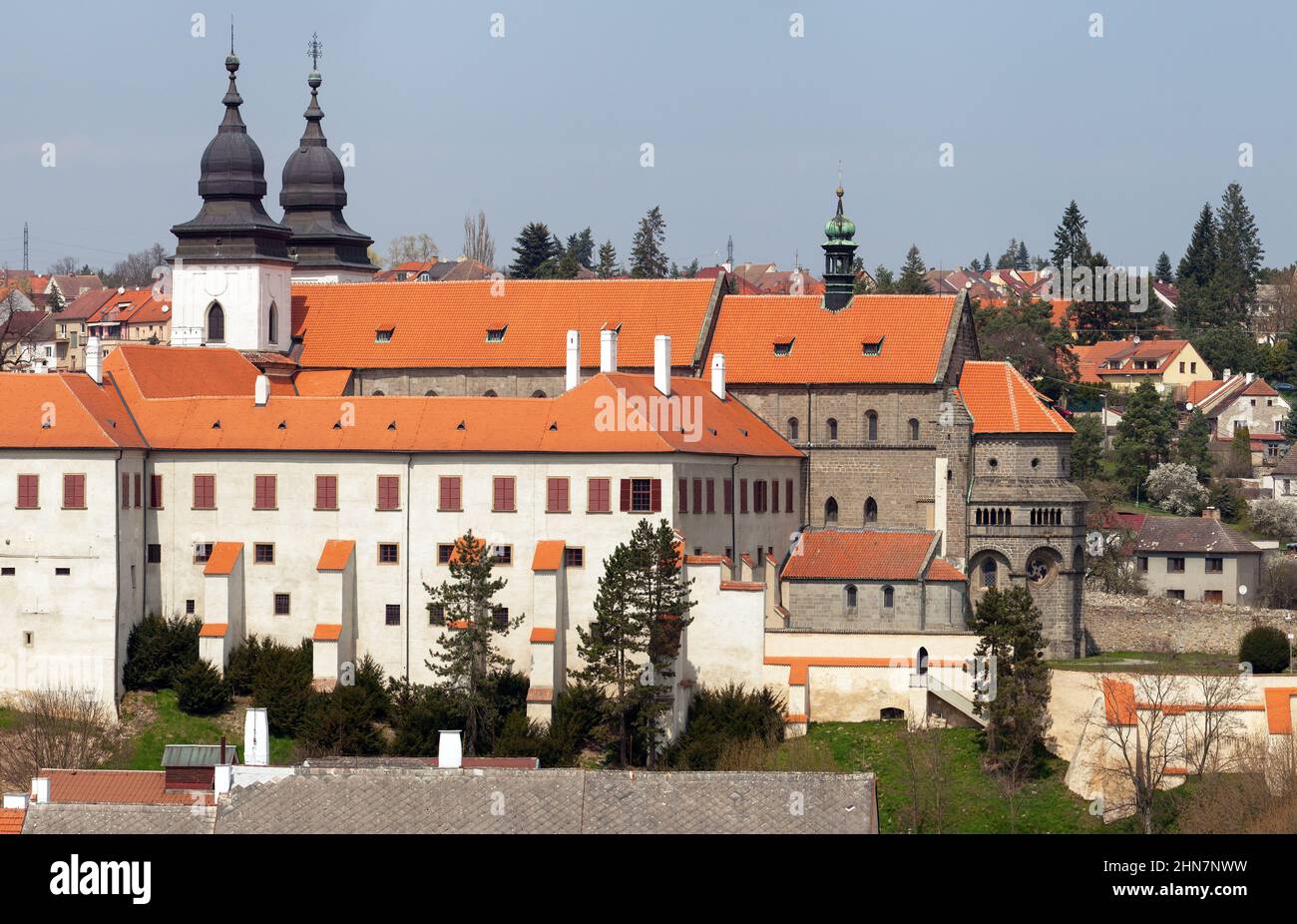 gothic and renaissance Basilica Saint Procopius in Trebic monastery ...