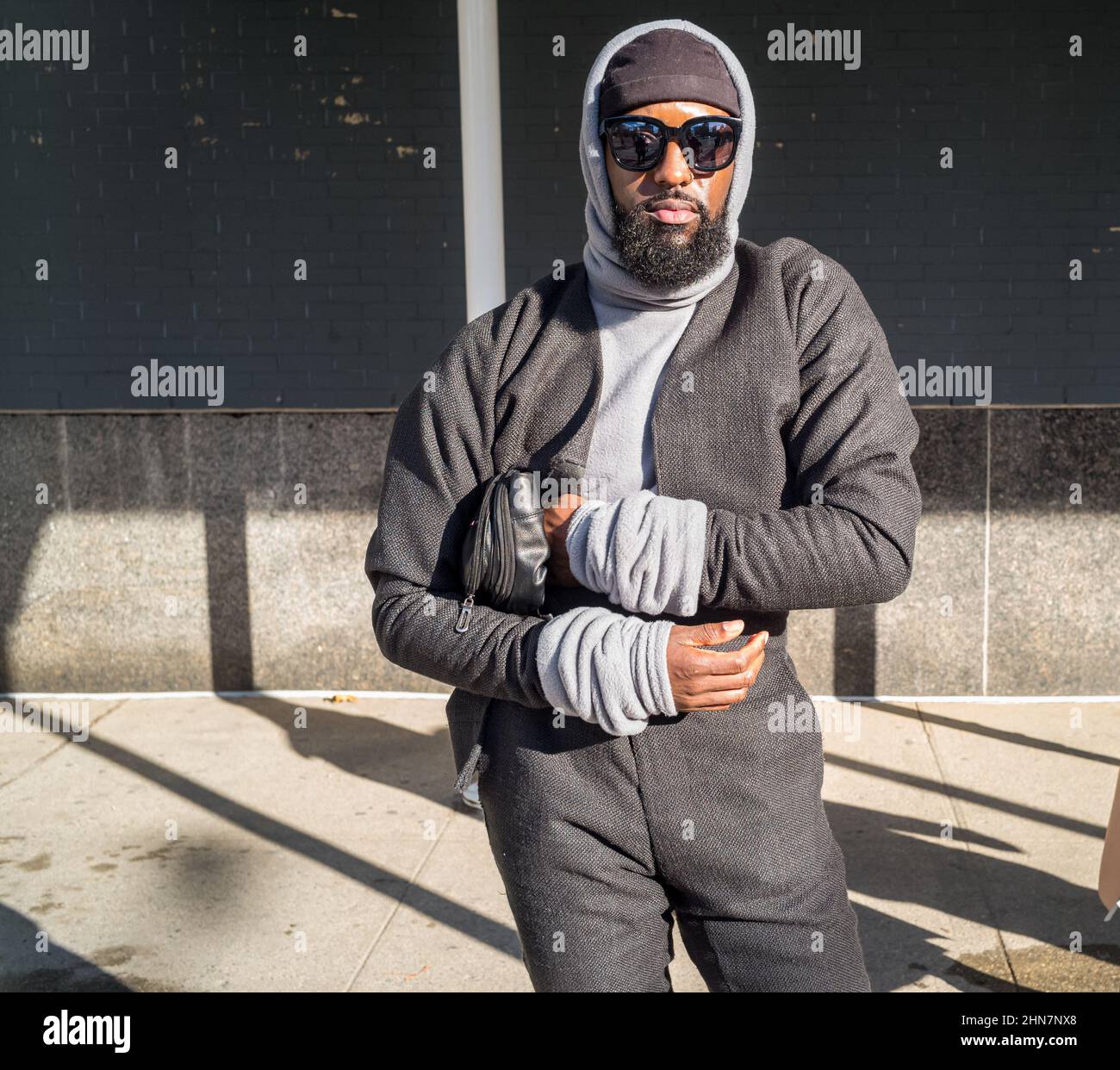 New York, New York, USA. 14th Feb, 2022. Designer JOSEPH MCRAE poses ...