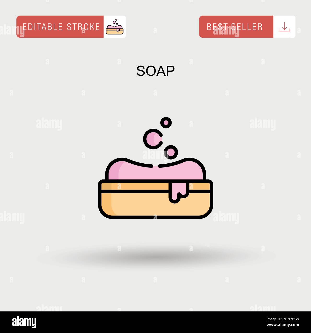 Soap Simple vector icon Stock Vector Image & Art - Alamy