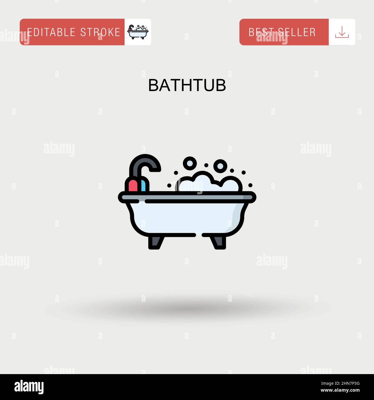Icon bathtub hi-res stock photography and images - Alamy