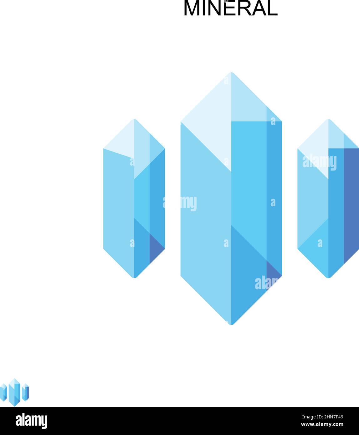 Mineral Simple vector icon. Illustration symbol design template for web ...