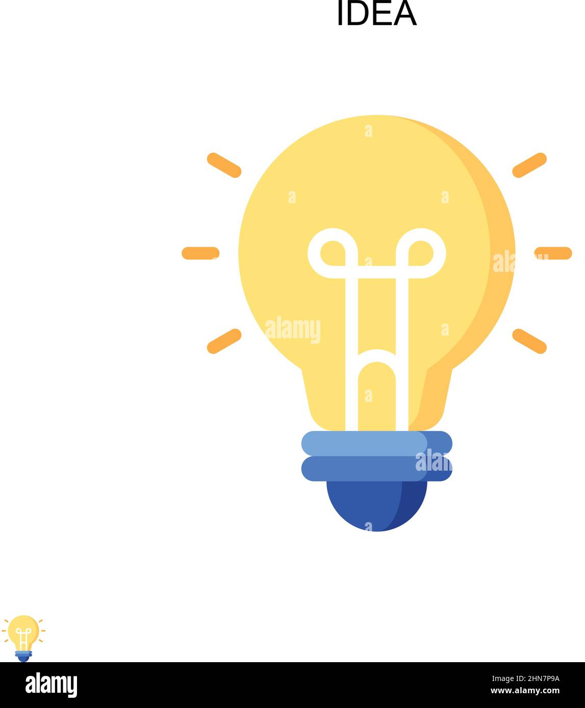 Idea Simple vector icon. Illustration symbol design template for web ...