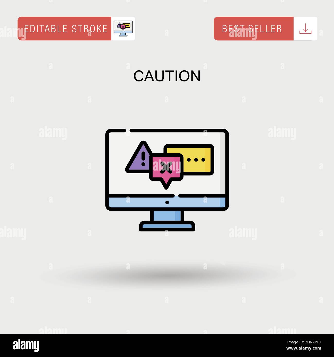 Caution icon hi-res stock photography and images - Alamy