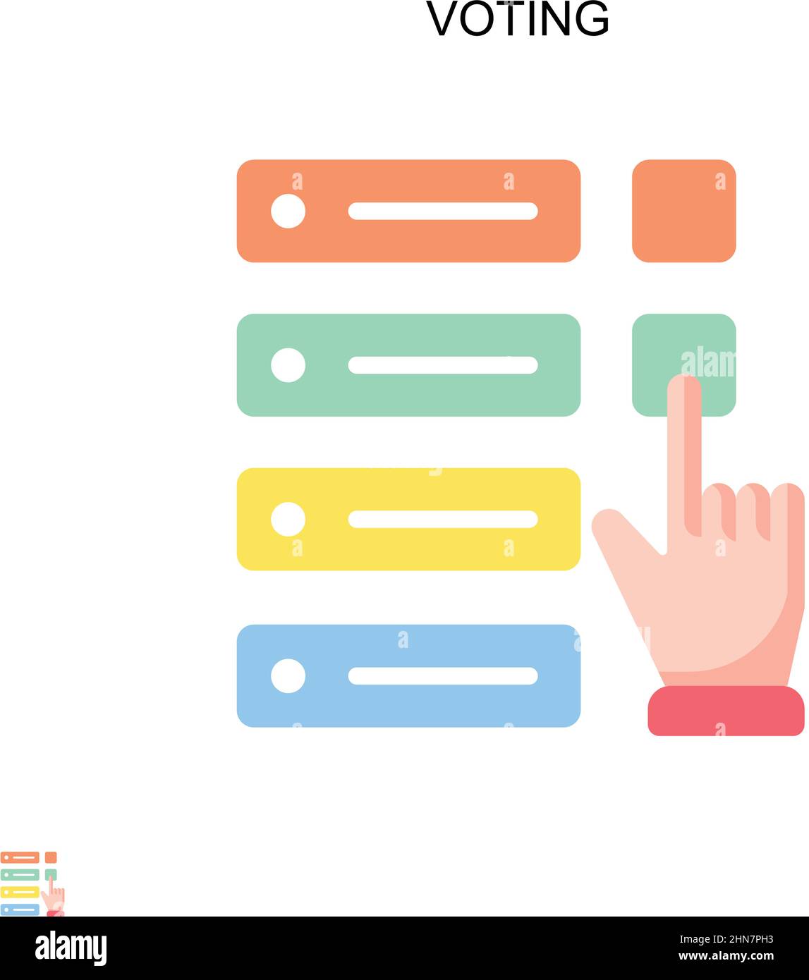 Democracy icon hi-res stock photography and images - Alamy