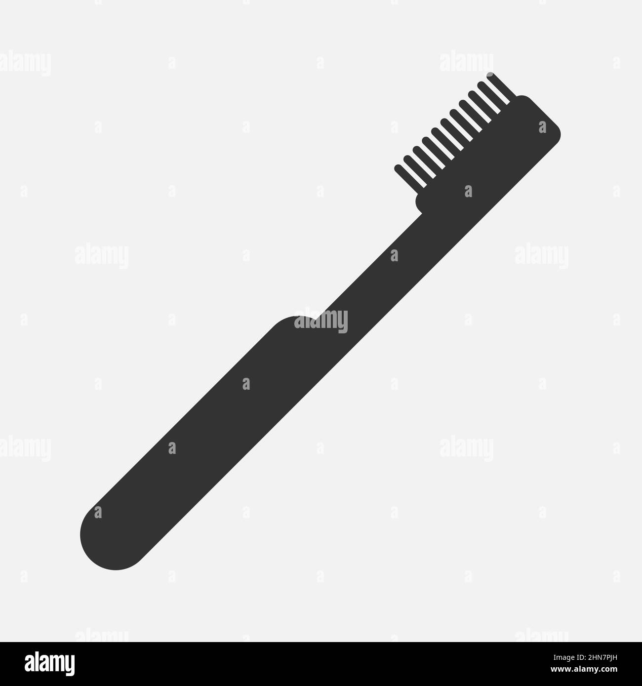 Toothbrush vector black icon. Dental hygiene sign Stock Vector Image ...