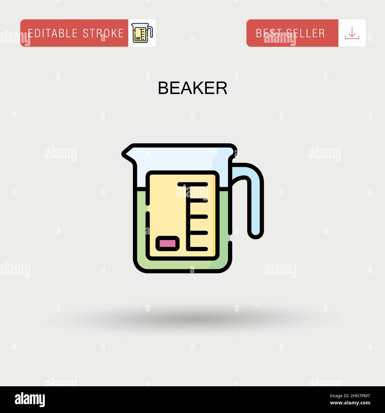 Beaker Simple vector icon Stock Vector Image & Art - Alamy