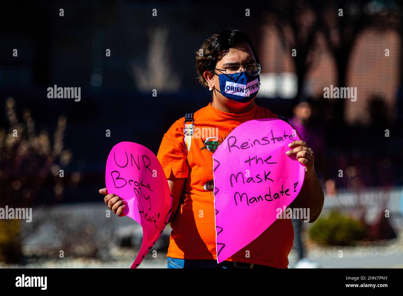 Student students holding signs posters hi-res stock photography and ...