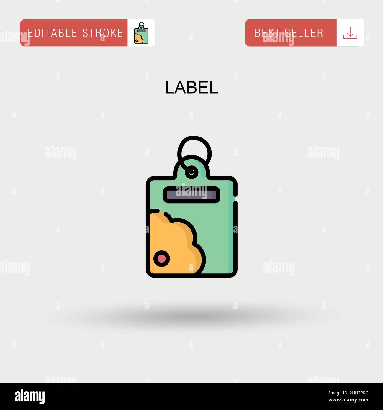 Label Simple vector icon Stock Vector Image & Art - Alamy