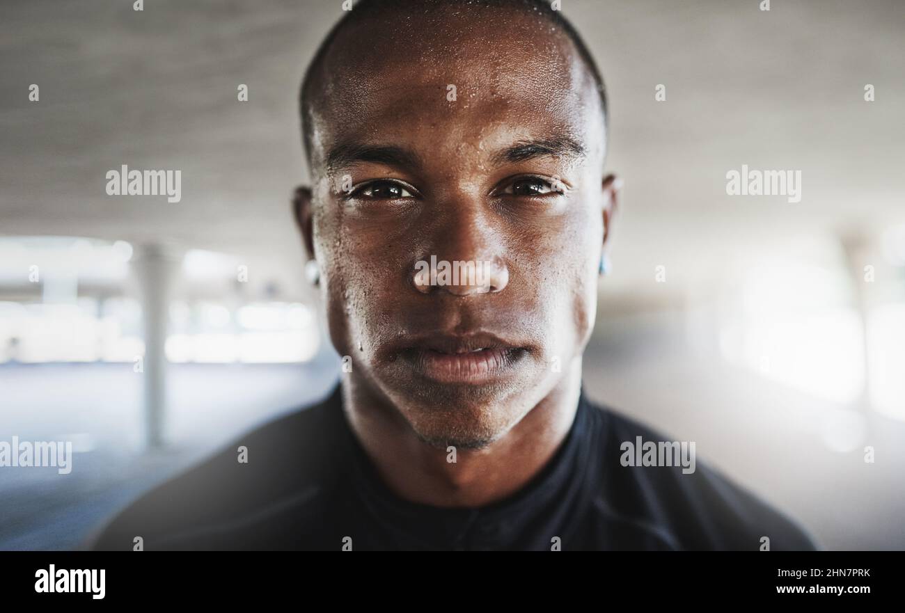 African american athlete sweating hi-res stock photography and images ...