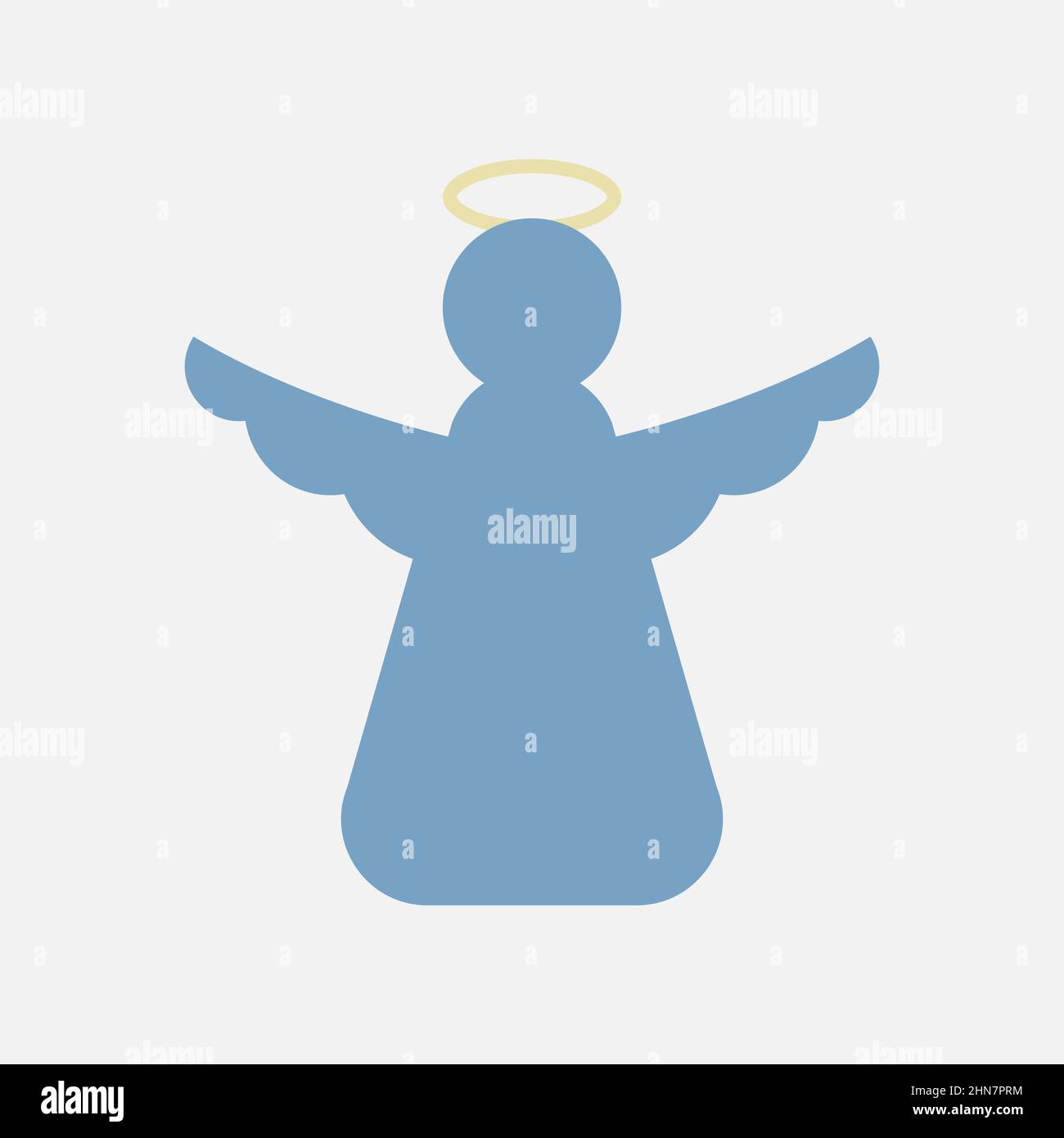 Angel vector icon isolated on white background Stock Vector Image & Art ...