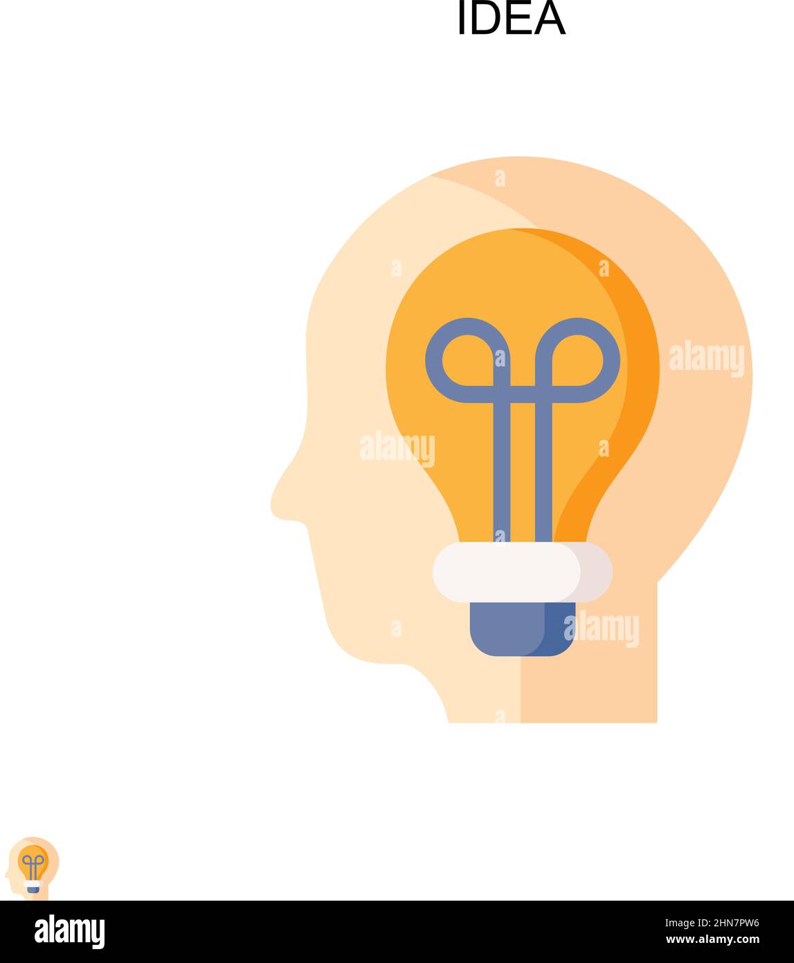 Idea Simple vector icon. Illustration symbol design template for web ...