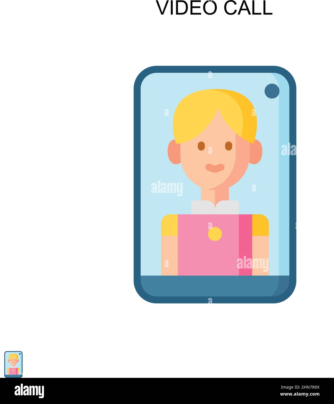 Application video call icon Cut Out Stock Images & Pictures - Alamy