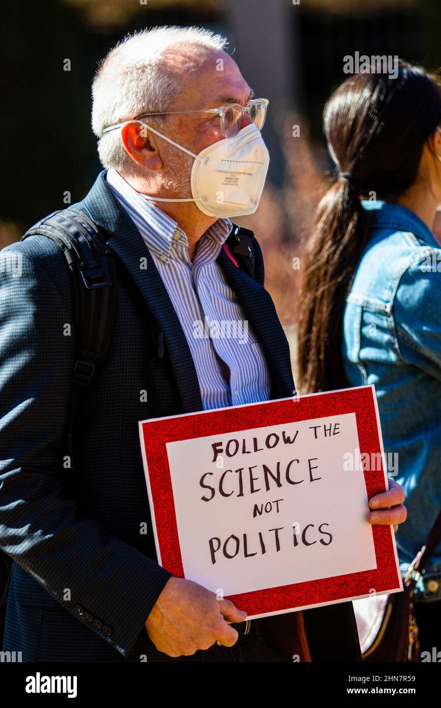 Reno, United States. 14th Feb, 2022. Prof. Kent Ervin takes part during ...
