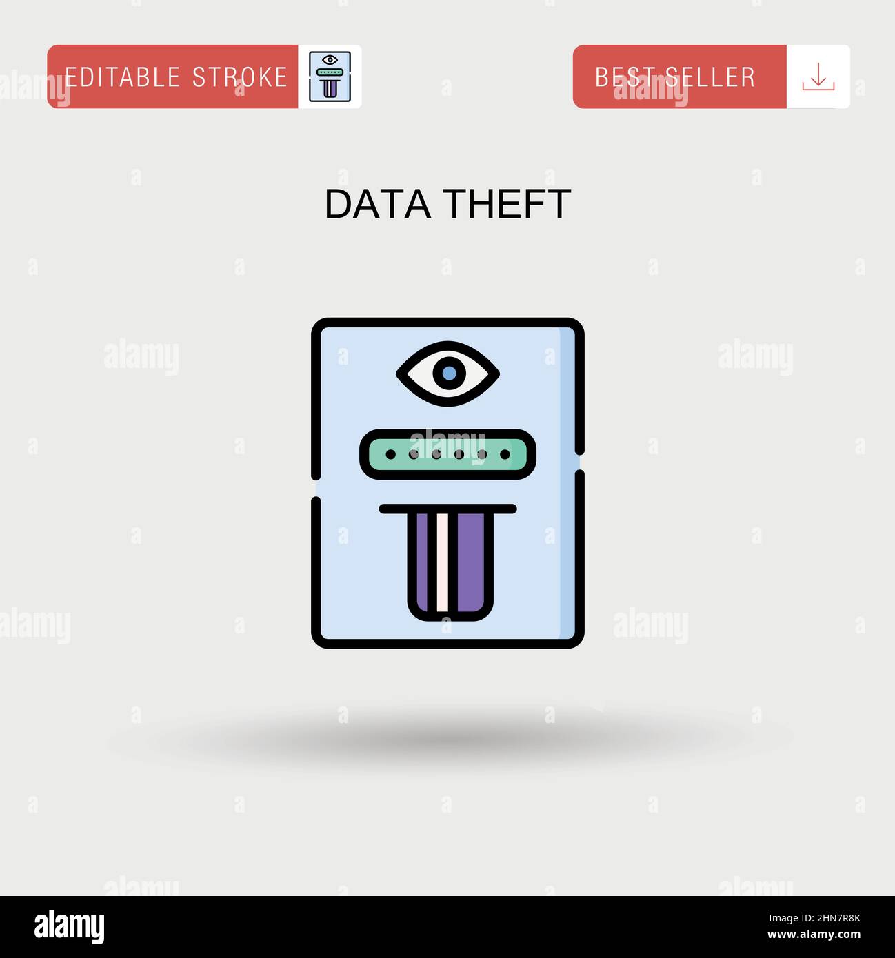 Data theft Simple vector icon Stock Vector Image & Art - Alamy