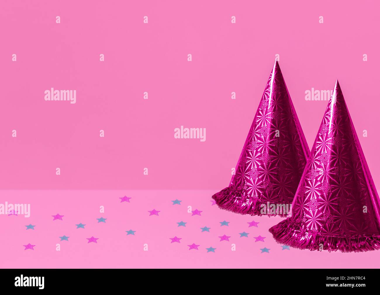 Pink party hats photo hi-res stock photography and images - Alamy
