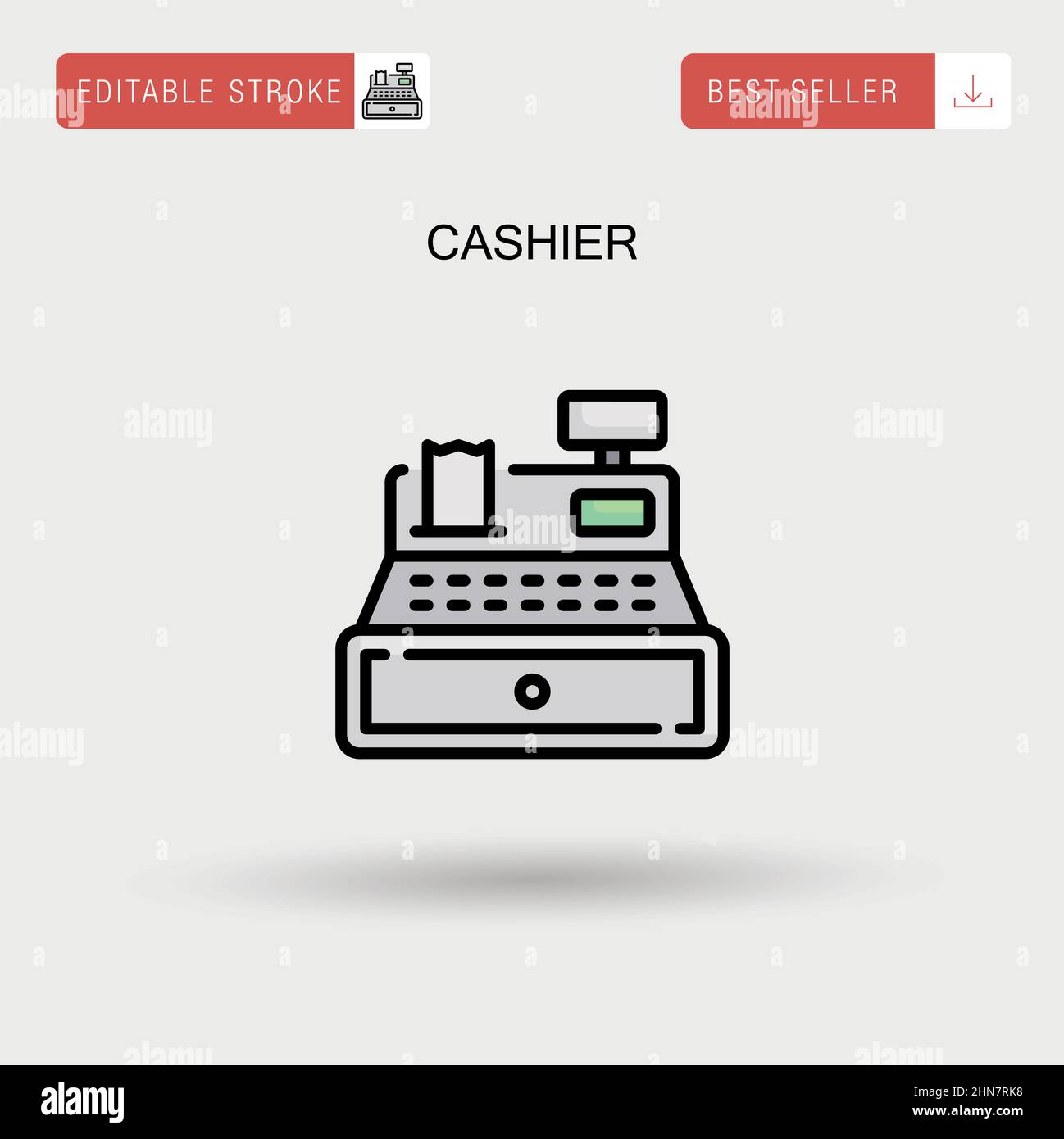 Female store worker Stock Vector Images - Alamy