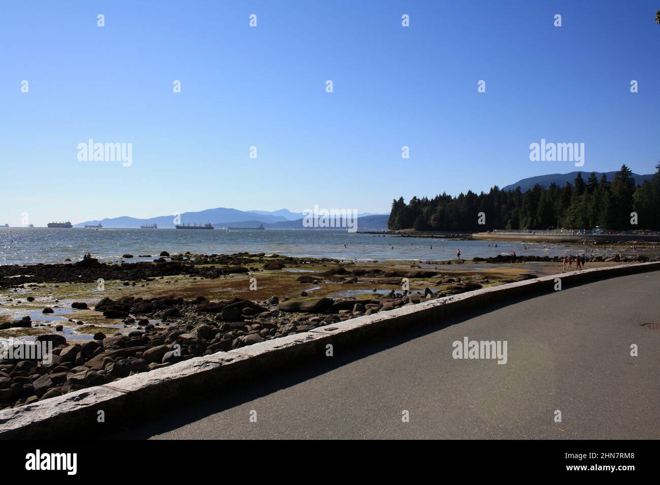 Beautiful view of a Stanley Park in Vancouver, British Columbia, Canada ...