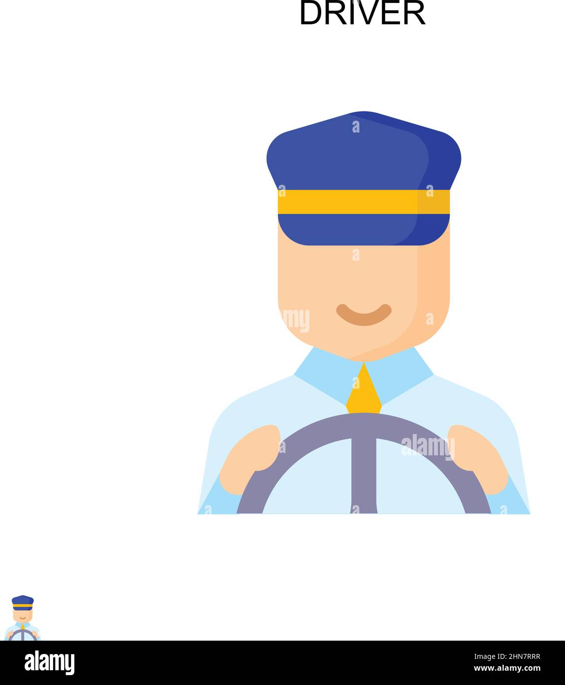Driver Simple vector icon. Illustration symbol design template for web ...