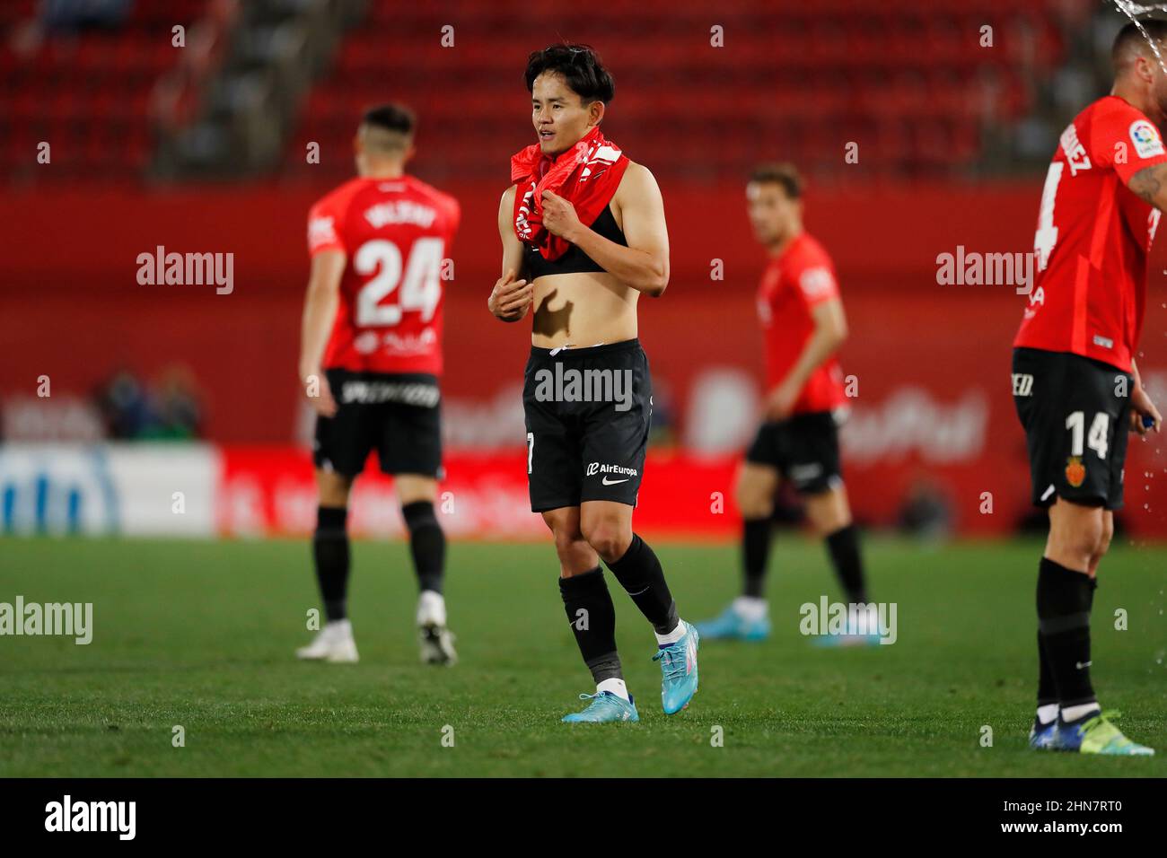 Palma de Mallorca, Spain. 14th Feb, 2022. Takefusa Kubo (Mallorca) Football/Soccer : Spanish "La ...