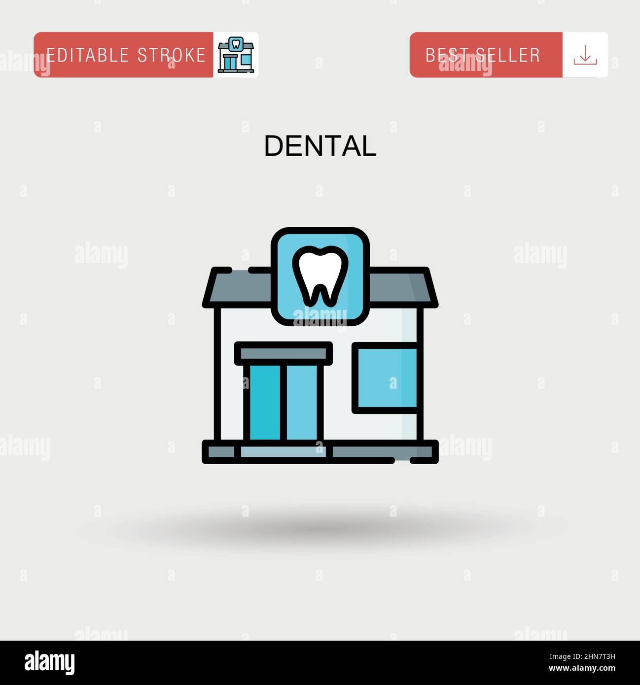 Dental Simple vector icon Stock Vector Image & Art - Alamy