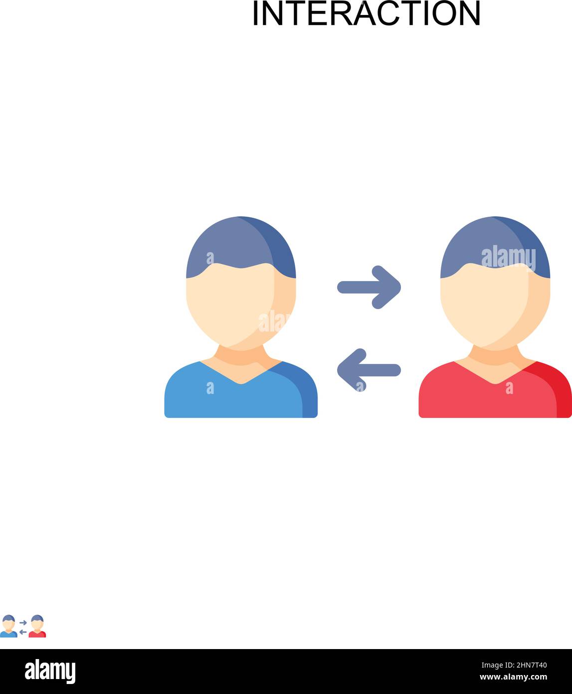 Interaction Simple vector icon. Illustration symbol design template for ... Interaction Simple vector icon. Illustration symbol design template for ...