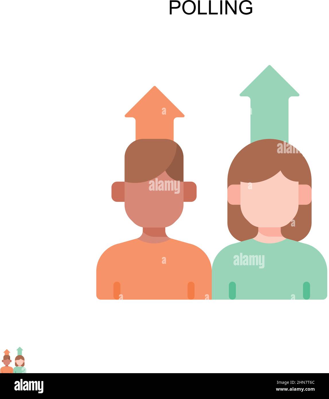 Polling Simple vector icon. Illustration symbol design template for web ...